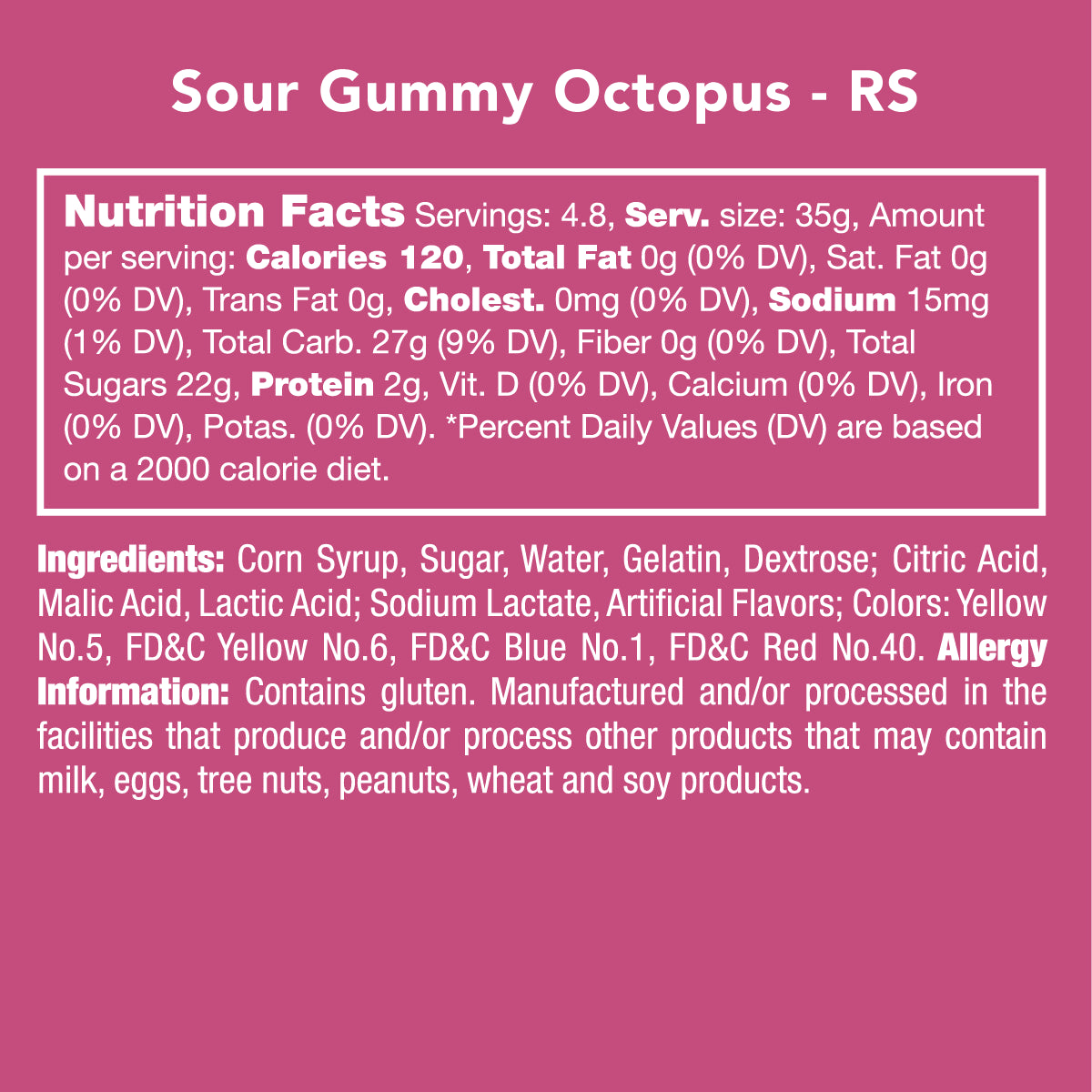 Sour Gummy Octopus – Moose Mountain Trading Co.